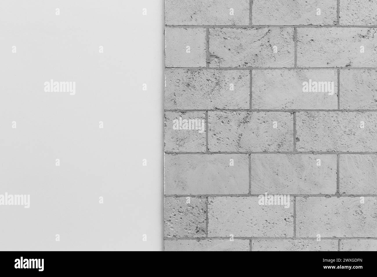 Brickwork brick masonry wall sample object light background ...