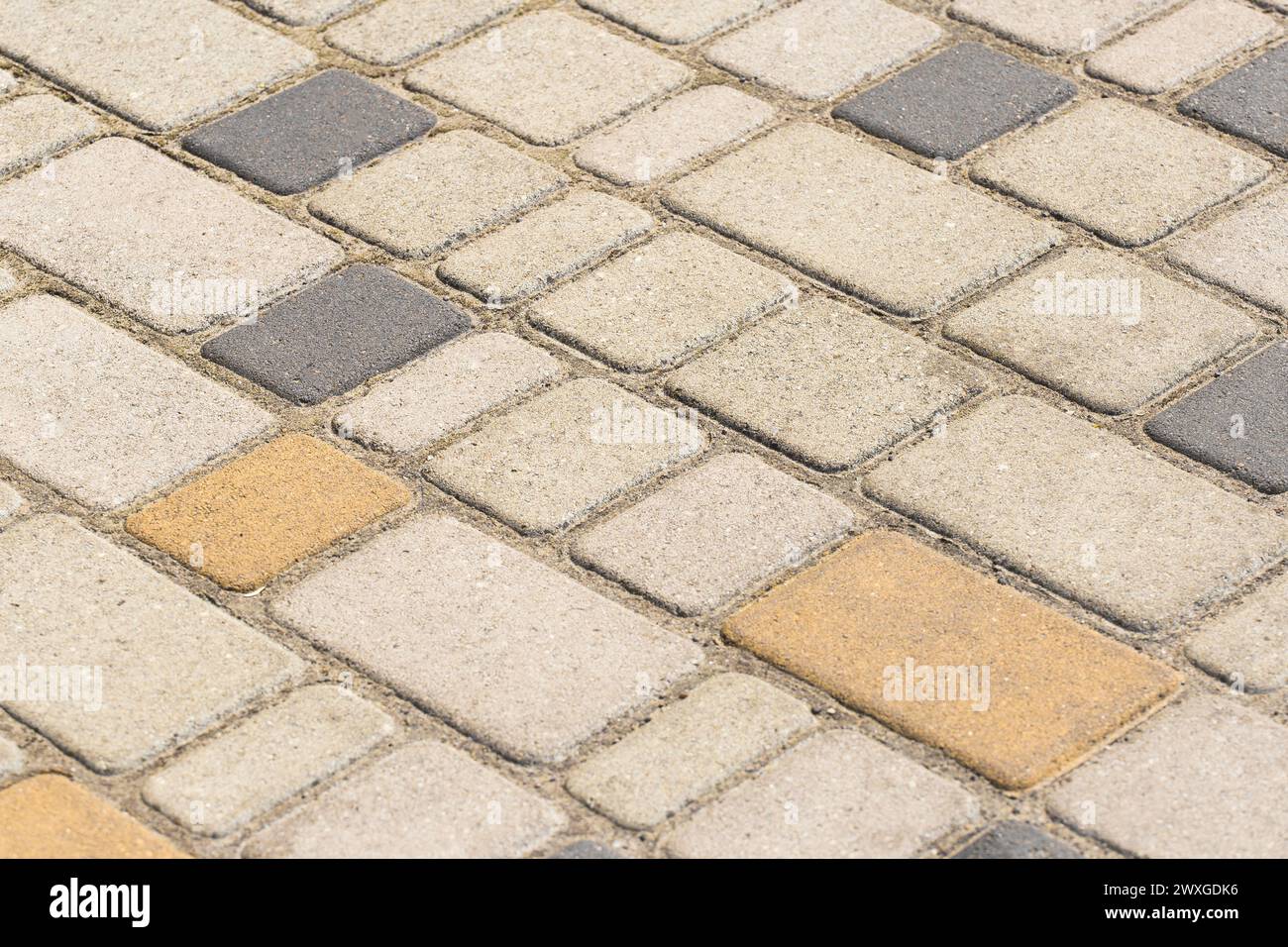 Light Color Paving Stone Floor Tile Street Pattern Texture Background ...