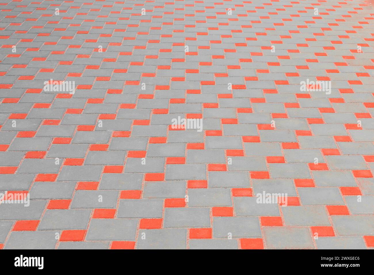 Red Grey Paving Slabs Stone Floor Knots City Surface Mosaic Texture ...