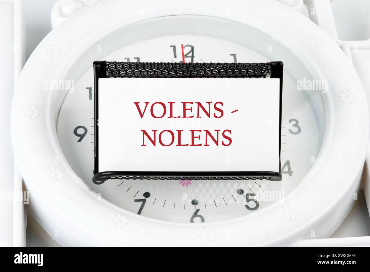 Willy - nilly latin expression volens-nolens (willing or unwilling ...