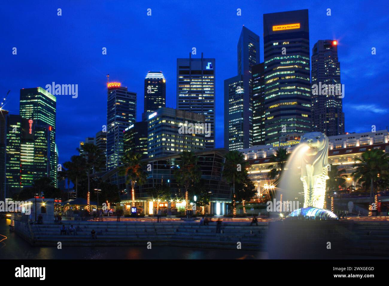 View from merlion park hi-res stock photography and images - Alamy