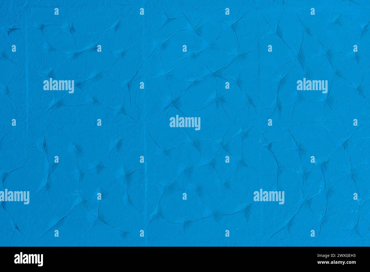 Abstract chaotic pattern on blue paint wall surface texture background ...
