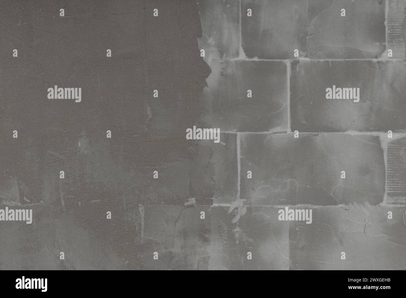 Grey concrete old and brick masonry brickwork building wall sample ...