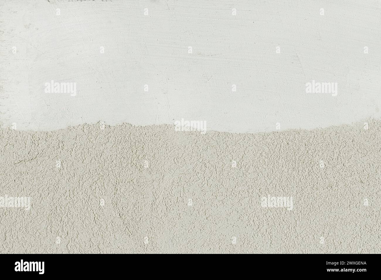 Two colors wall light white and beige plaster texture wall stucco blank ...