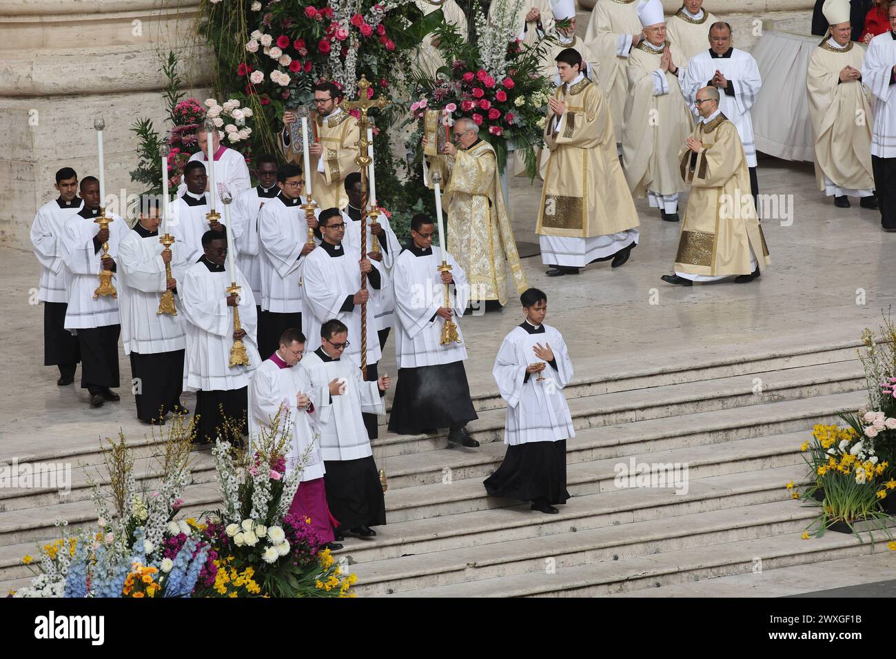 Vaticano, Italy. 31st Mar, 2024. Vatican City, Italy 31.03.2024: Pope ...