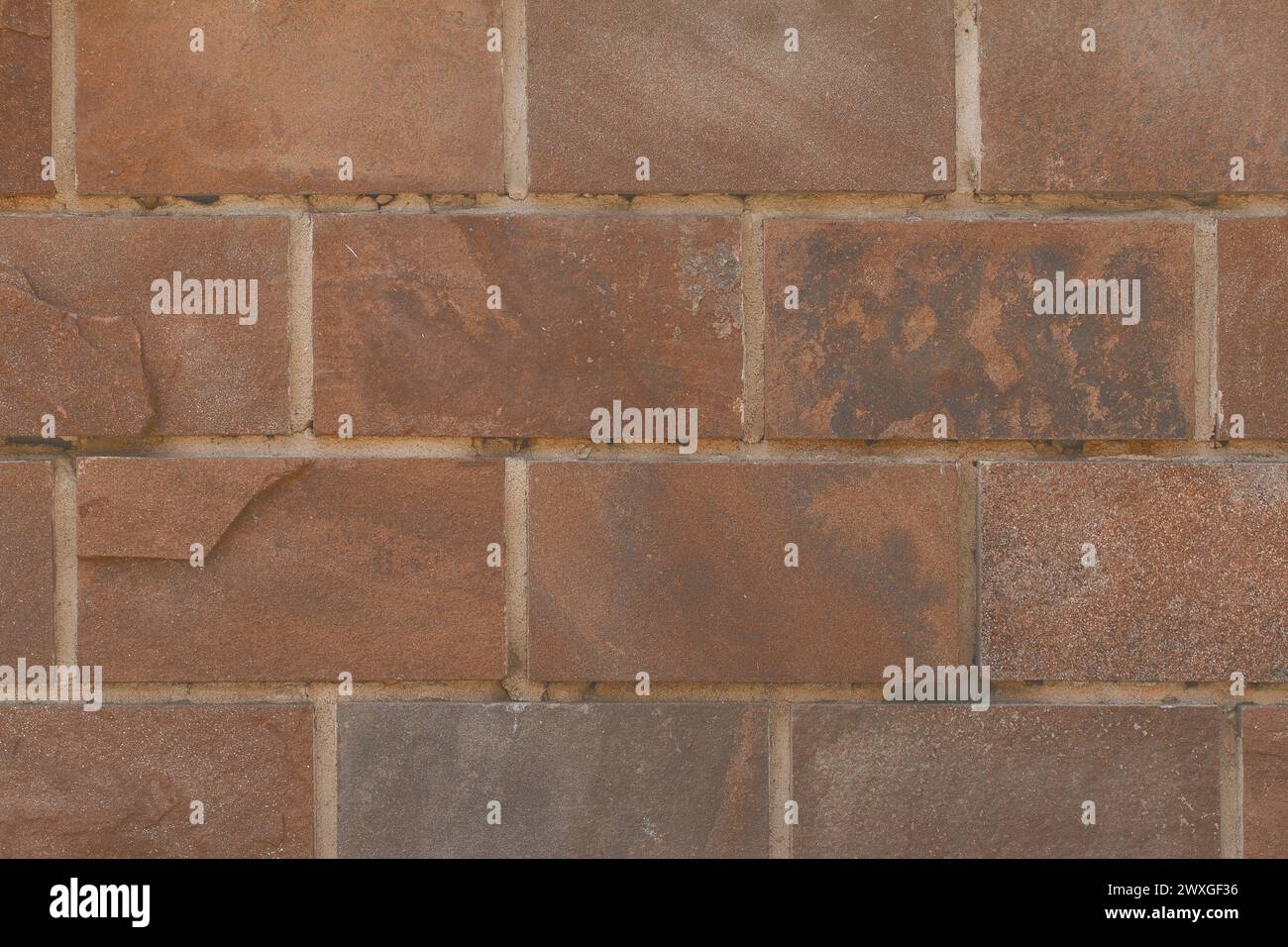 Brown brick blocks brickwork old masonry wall texture background ...