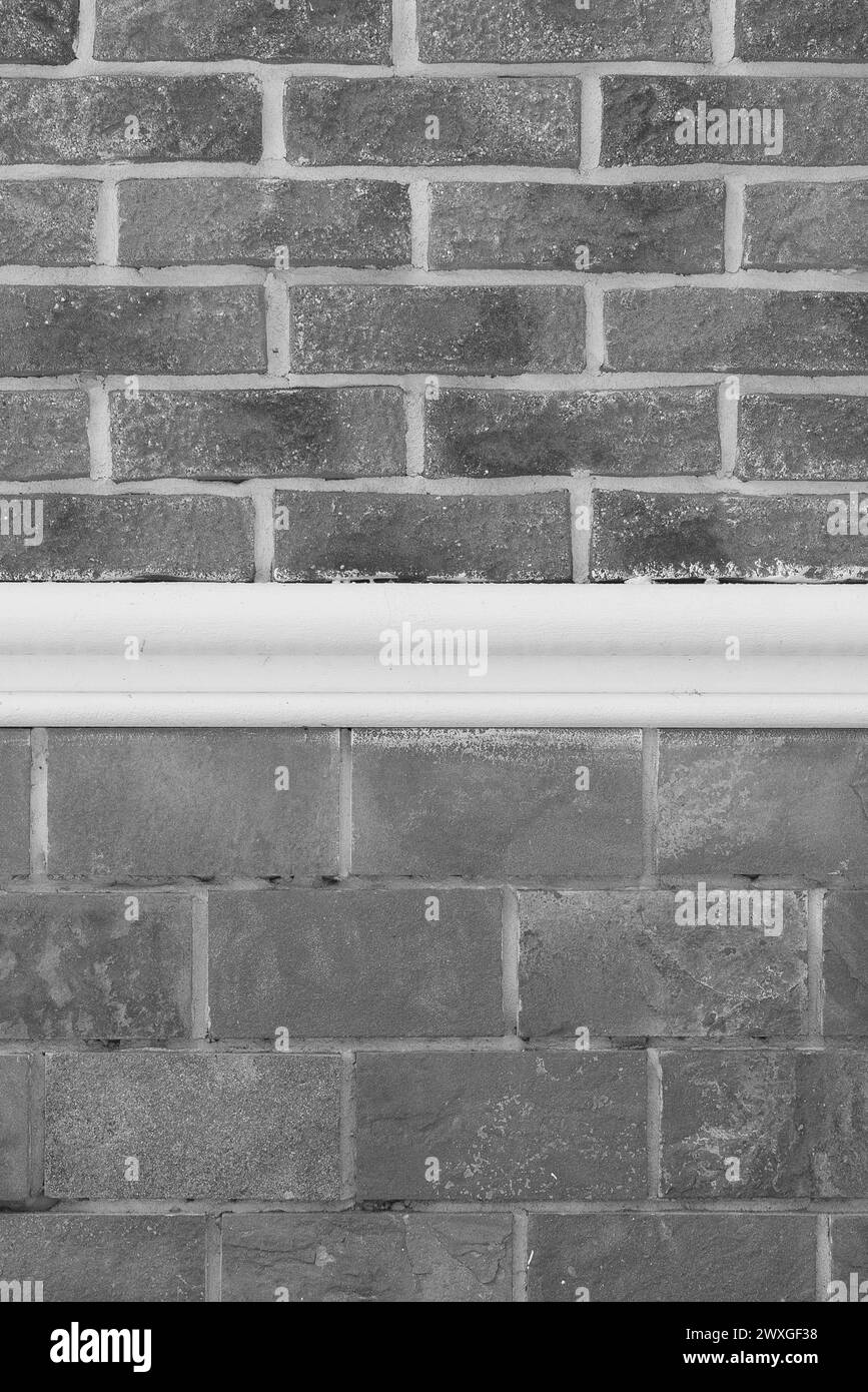 Gray brick blocks brickwork old brick masonry wall texture background ...