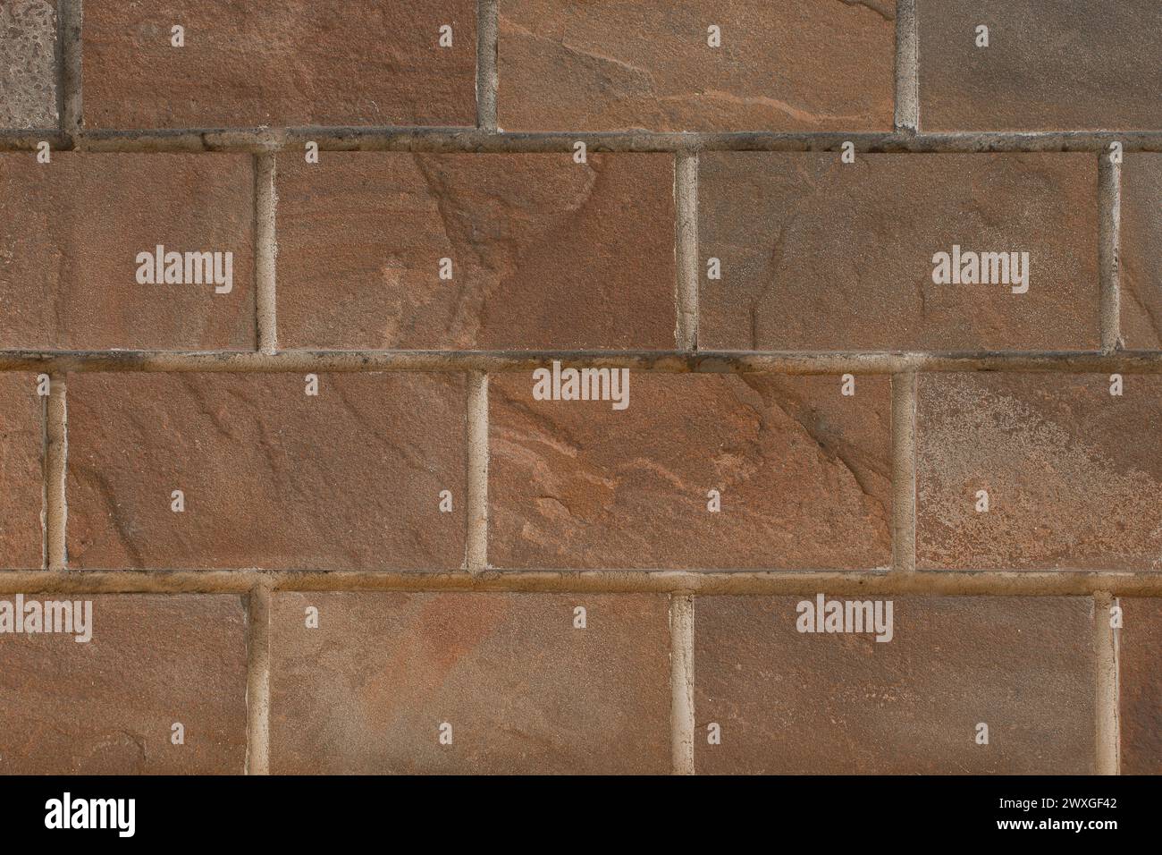 Brown brick blocks brickwork old brick masonry wall texture background ...