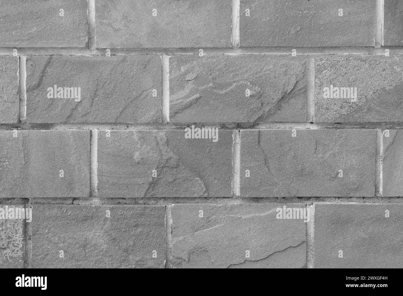 Grey brick blocks brickwork old masonry wall texture background ...