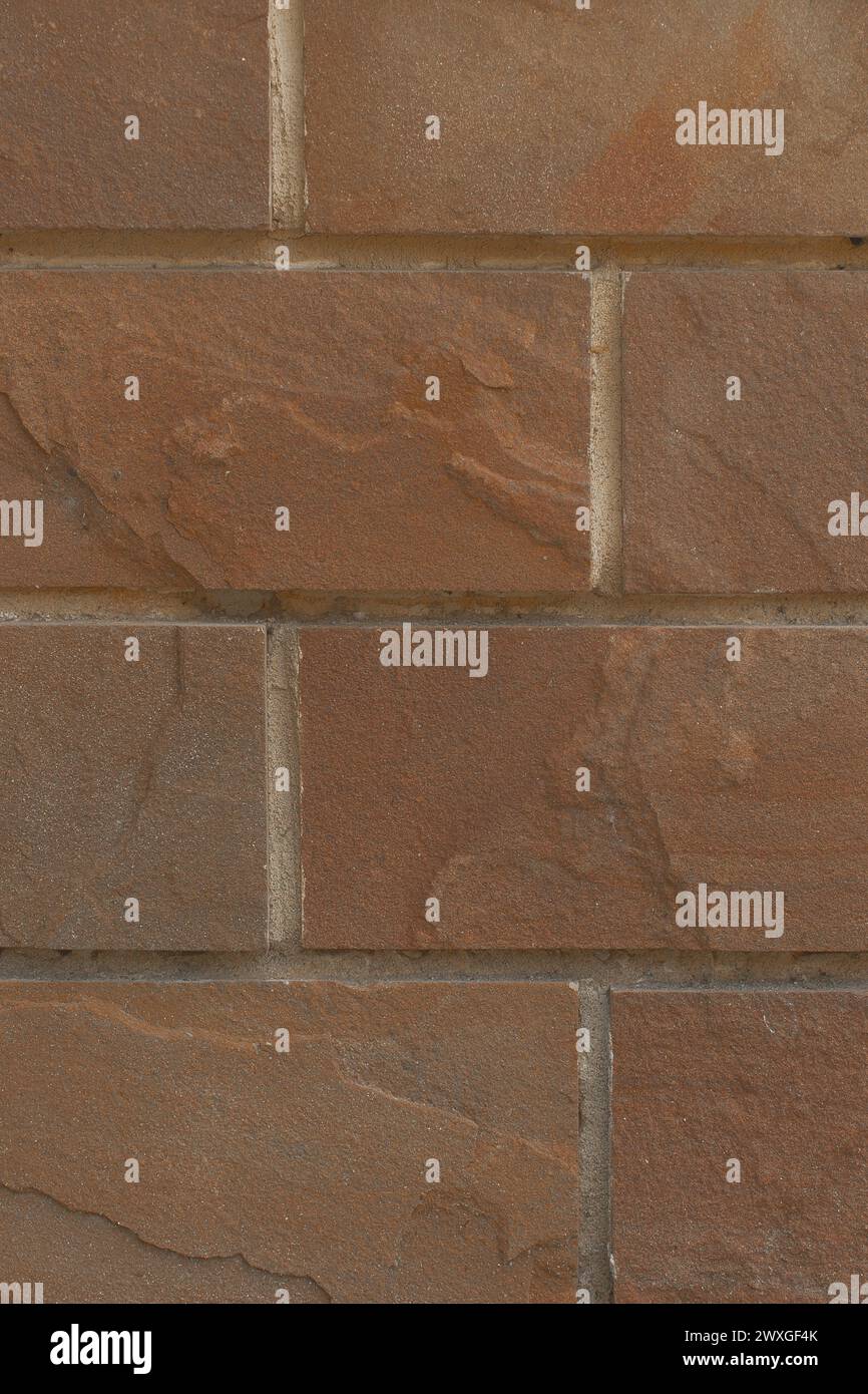 Brown brick blocks brickwork old brick masonry wall texture background ...