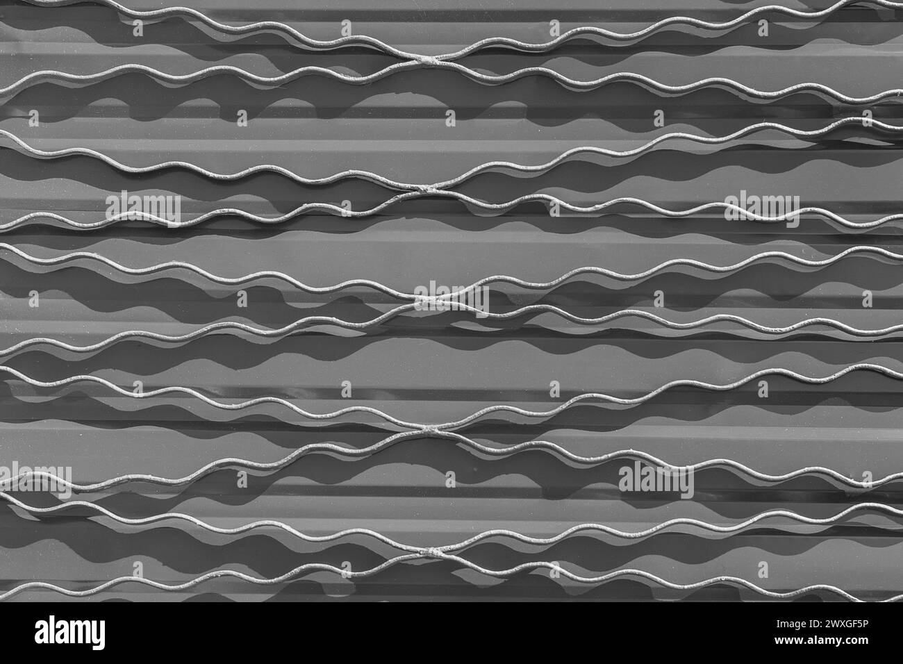 Metal wavy abstract fence surface patterns steel grey texture iron ...