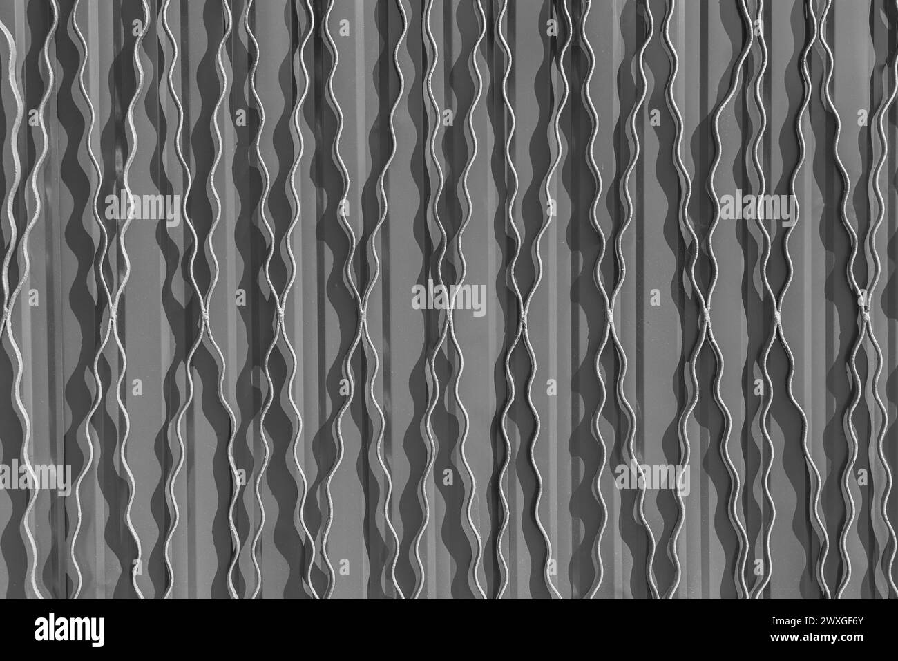 Metal wavy abstract fence surface patterns steel grey texture iron ...