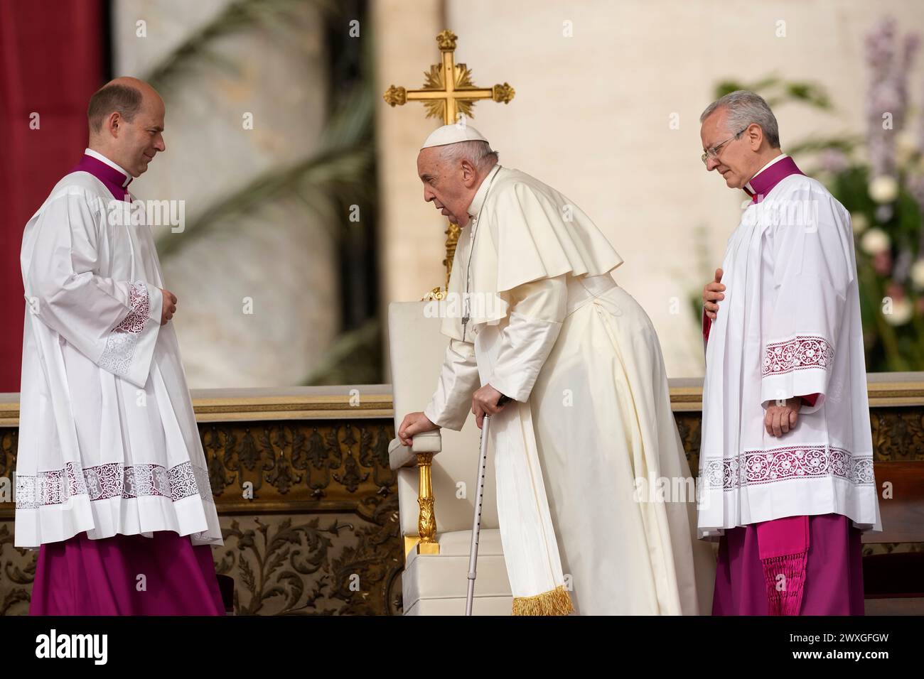FILE - Pope Francis arrives in St. Peter's Square at The Vatican where ...