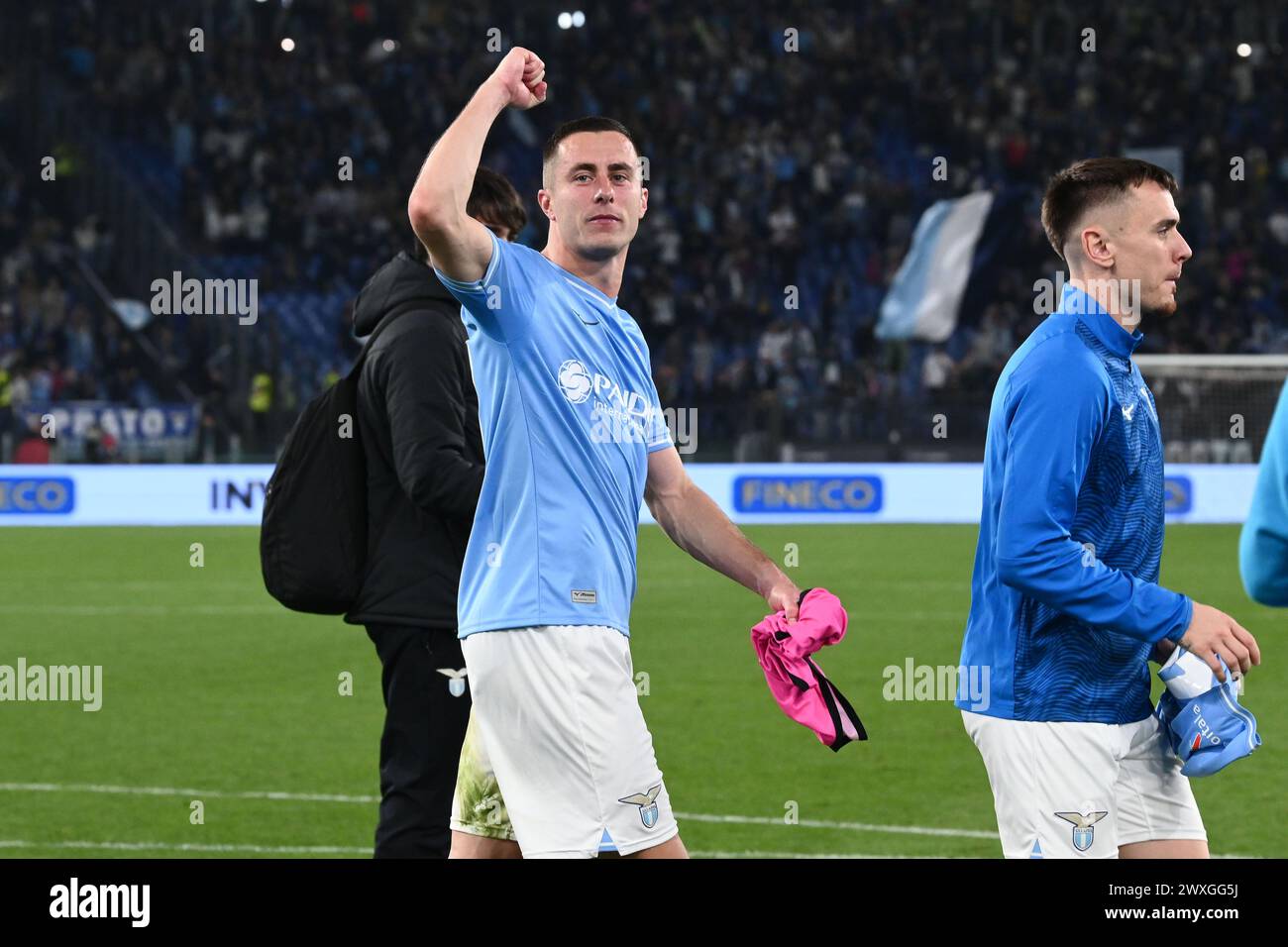 Adam Marusic (Lazio) during the Italian Serie A match between Lazio 1-0 ...