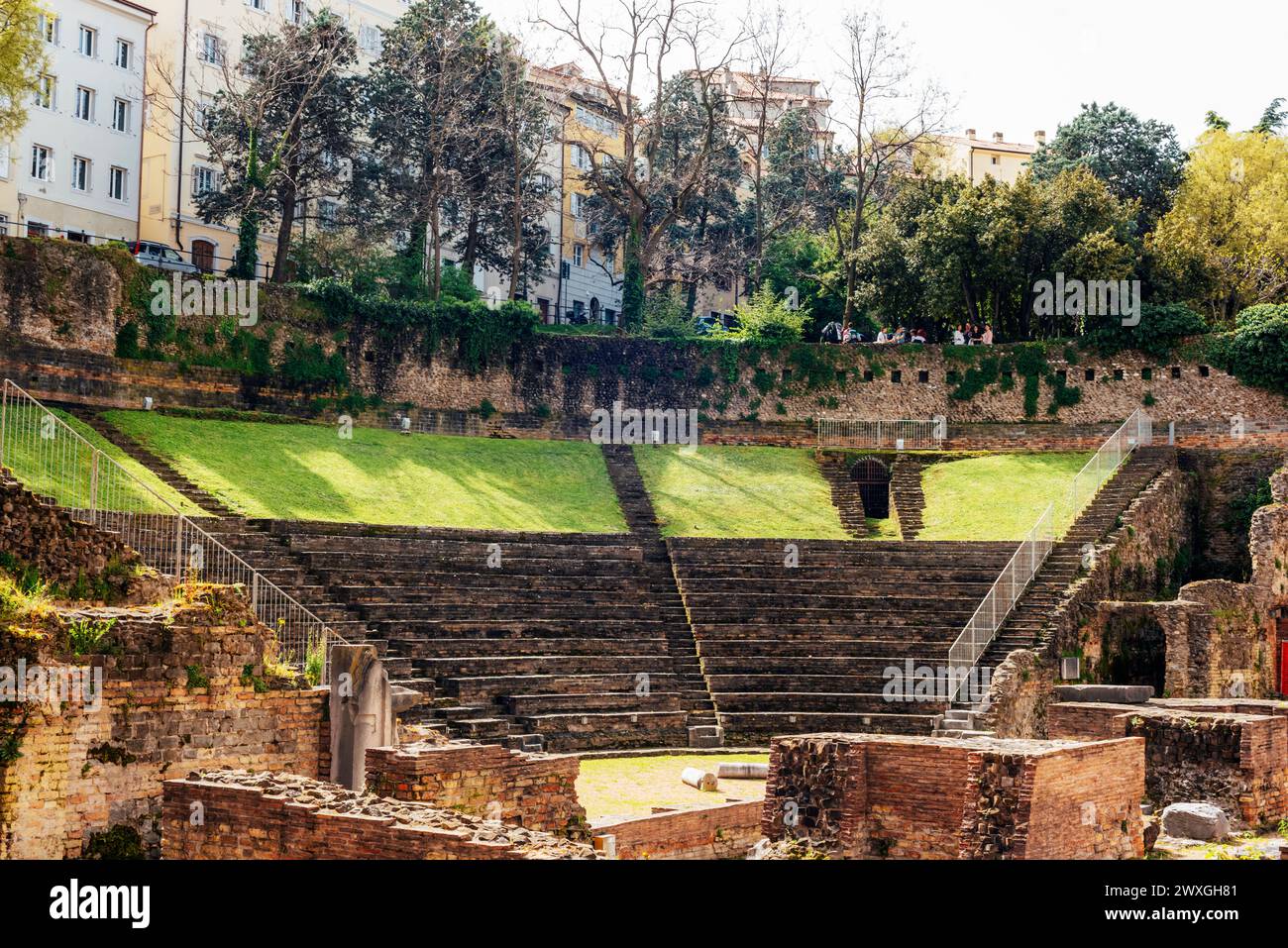 Teatro Romano Roman Theatre, an Ancient Amphitheatre in Trieste, Italy ...