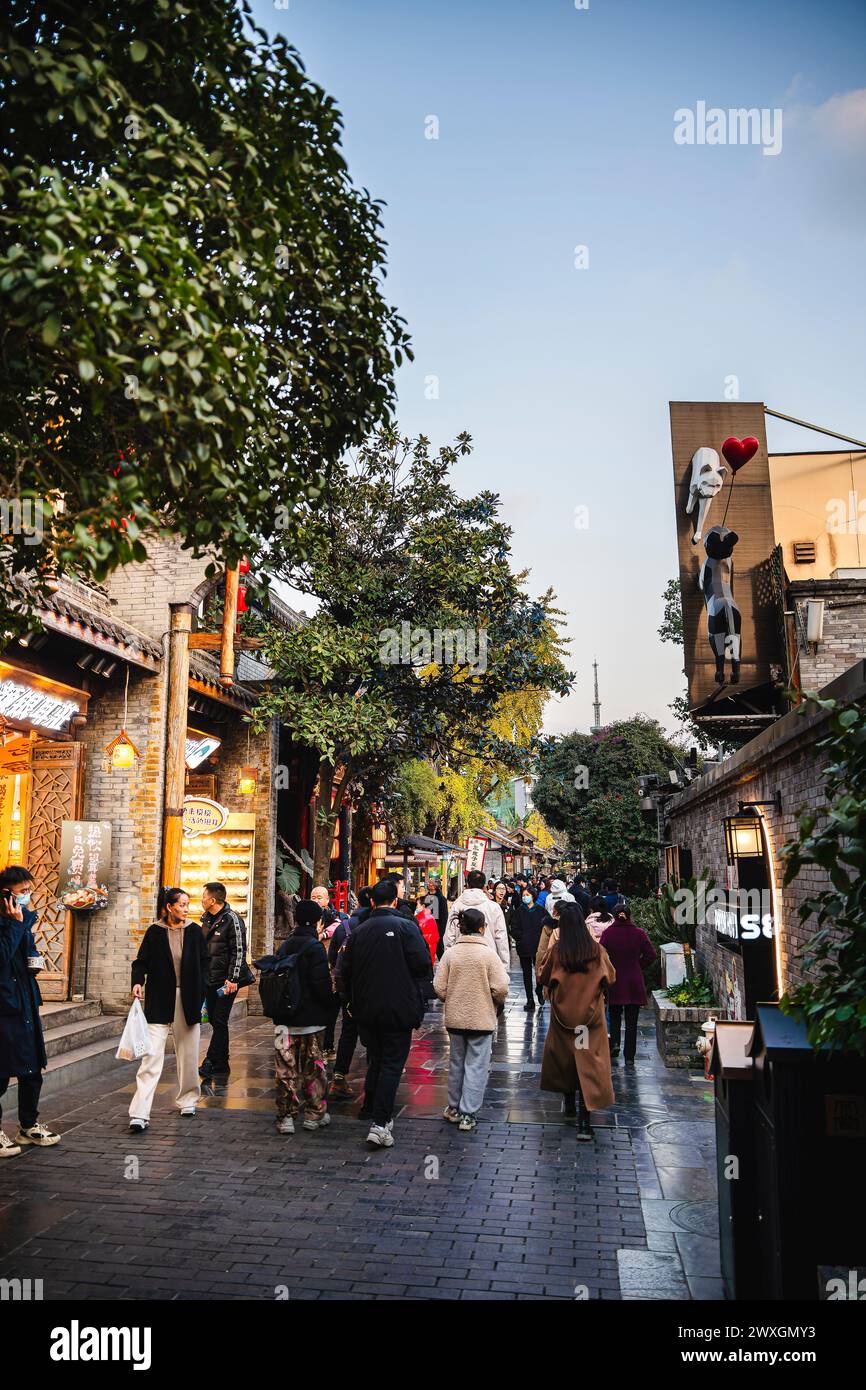 Chengdu wide alley narrow hi-res stock photography and images - Alamy