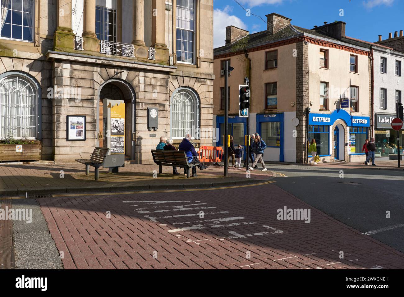 Old civic building architecture in Kendal, UK Stock Photo - Alamy