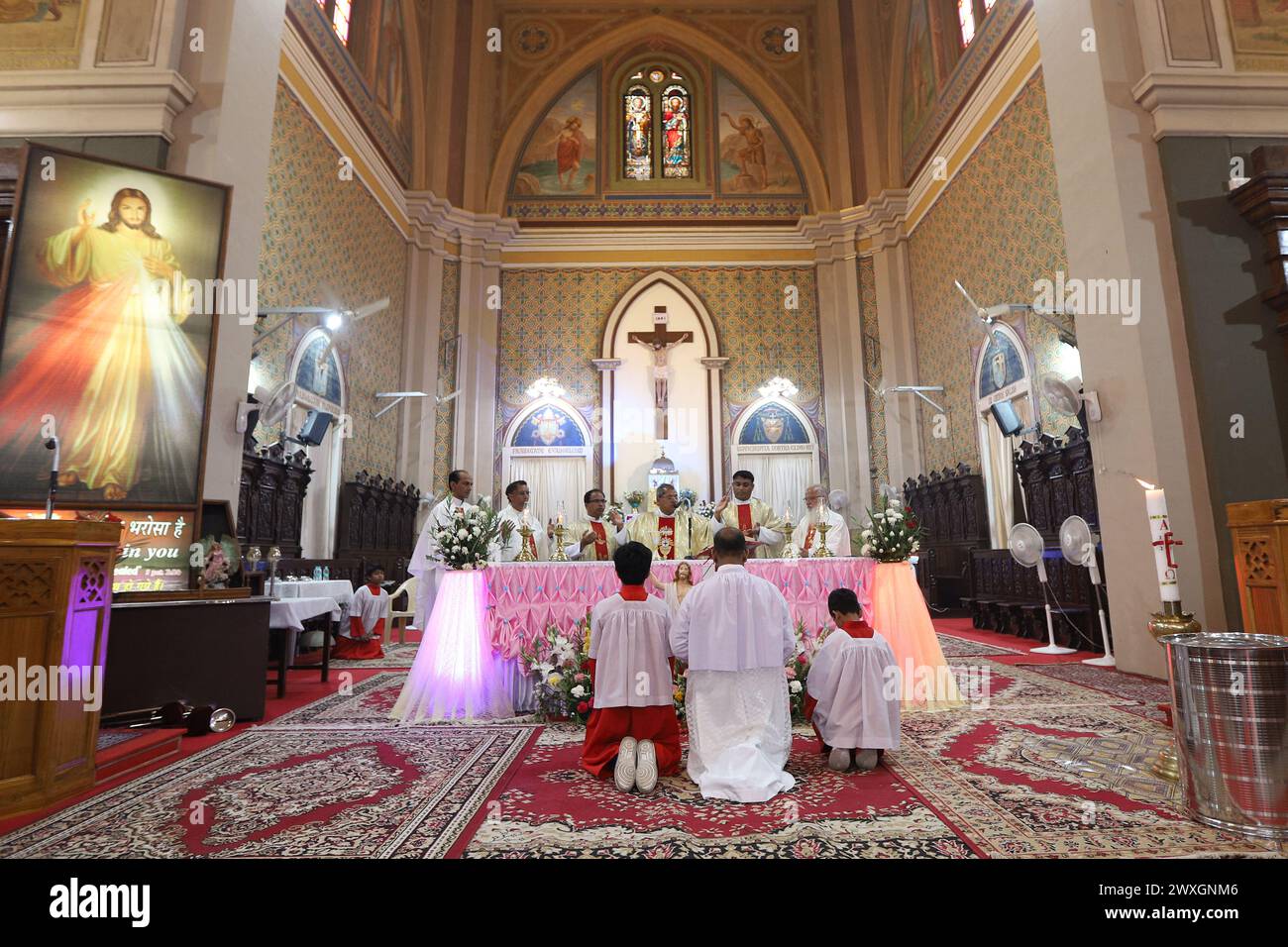 Prayagraj, India. 31 March 2024, Indian Christian devotees take part in ...