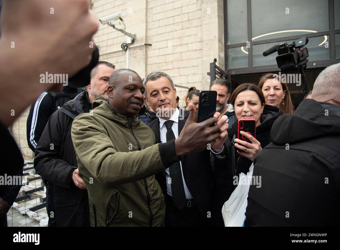 French Minister for Interior and Overseas Gerald Darmanin visits 'Place ...