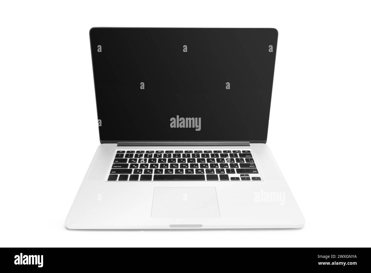 laptop isolated on white background Stock Photo - Alamy