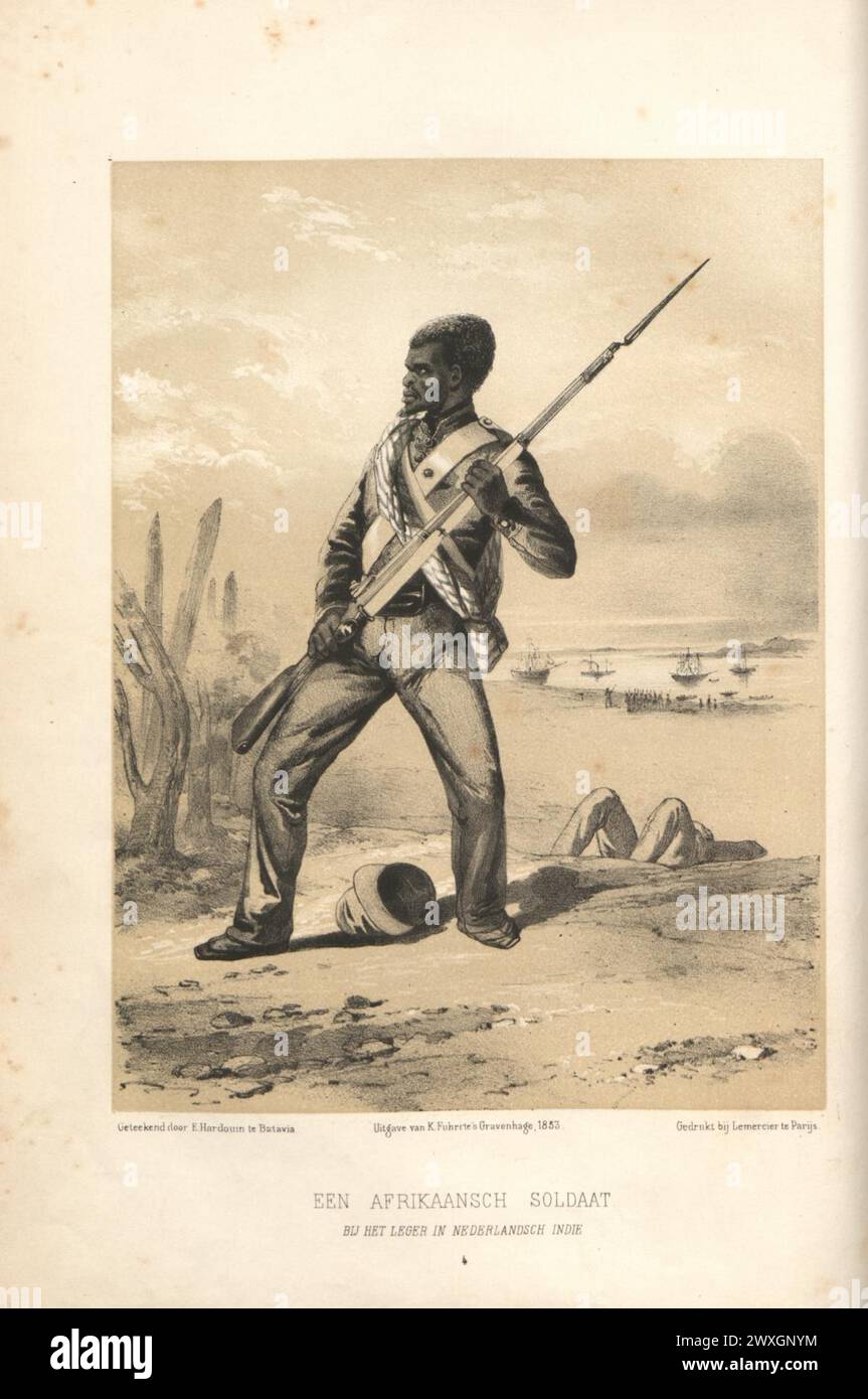 African soldiers in java hi-res stock photography and images - Alamy