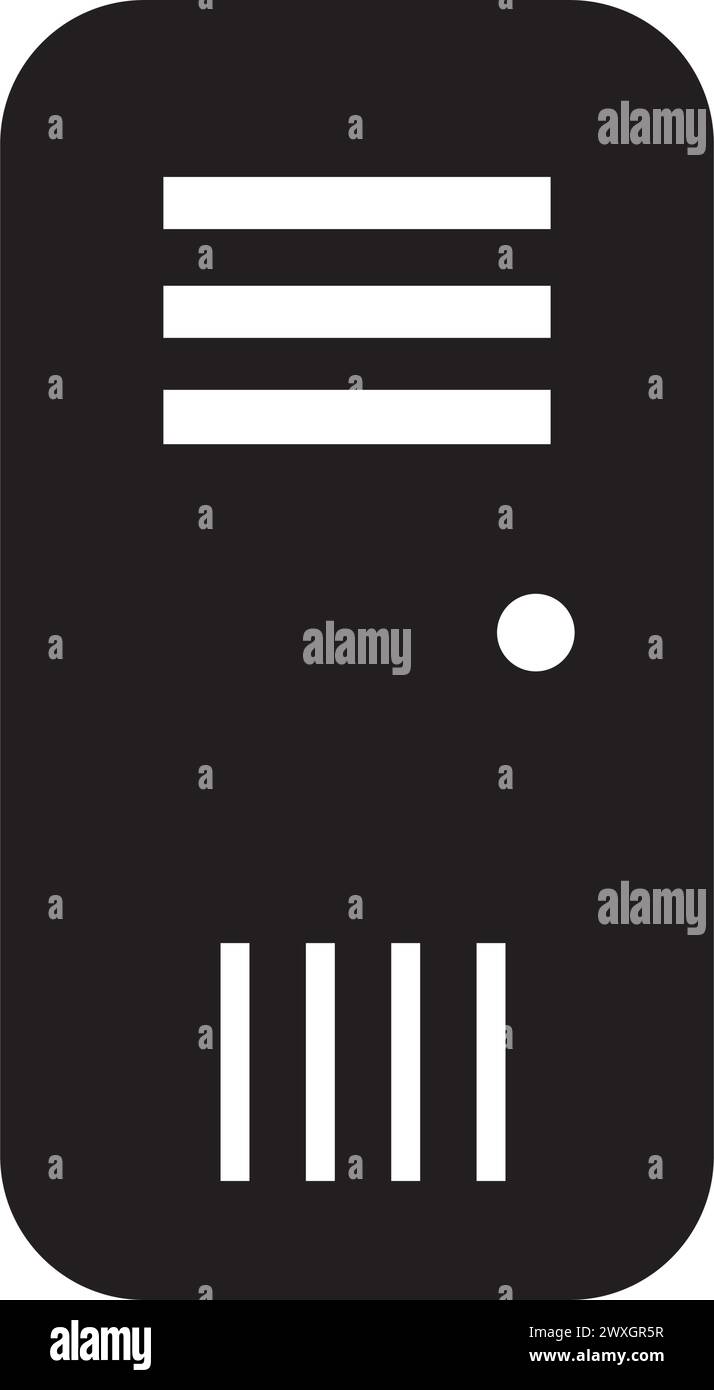 simple vector design pc icon Stock Vector Image & Art - Alamy