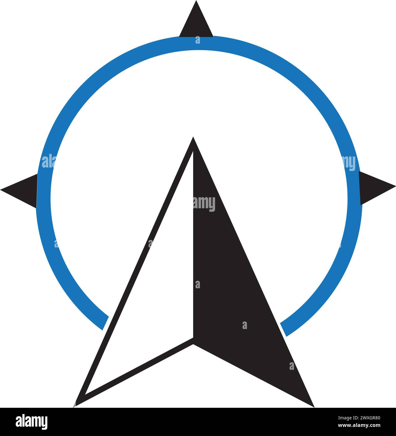 Compass Icon Vector Simple Design Illustration Stock Vector Image And Art Alamy
