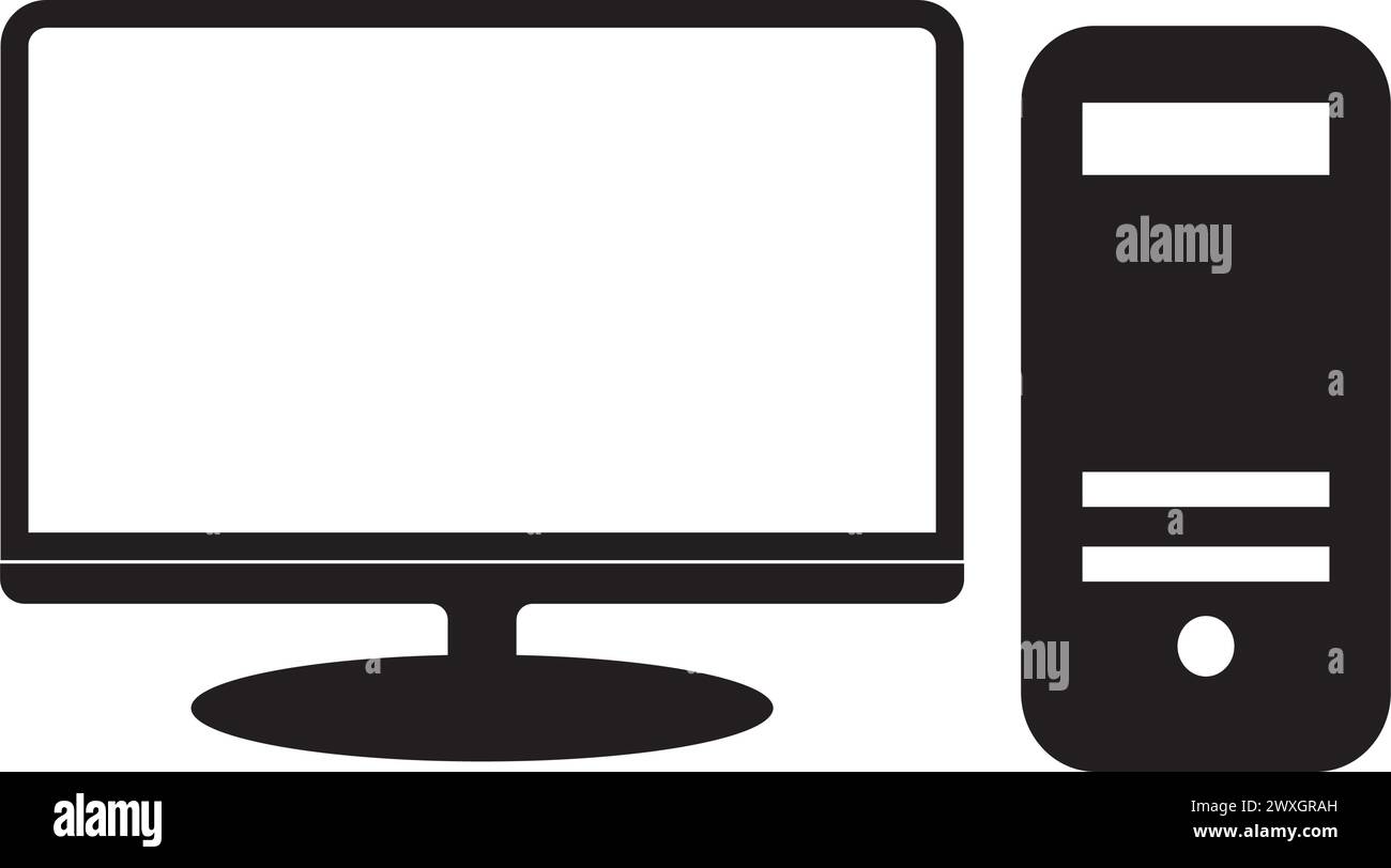 computer icon vector illustration logo design Stock Vector Image & Art ...