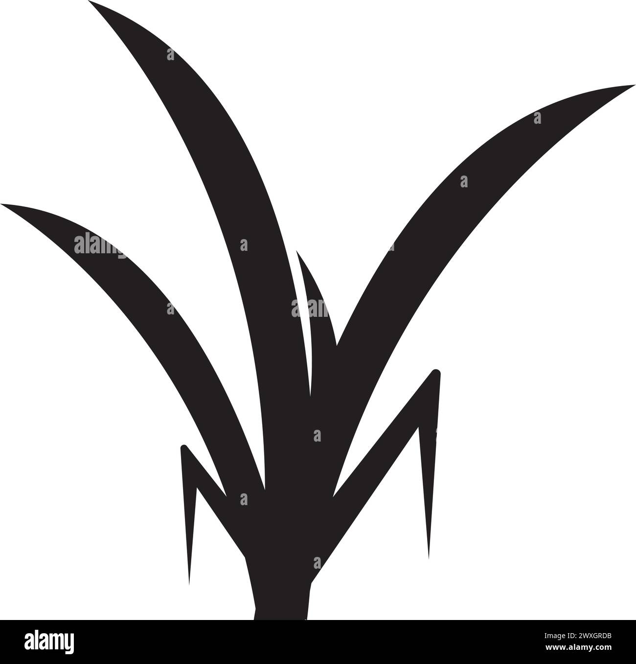 Grass background illustrator Cut Out Stock Images & Pictures - Alamy