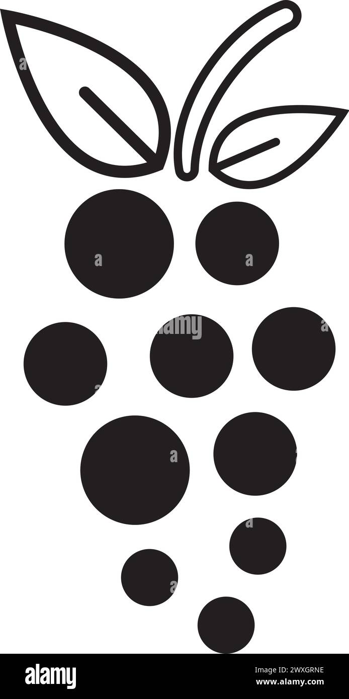grape fruit icon vector illustration symbol design Stock Vector Image ...