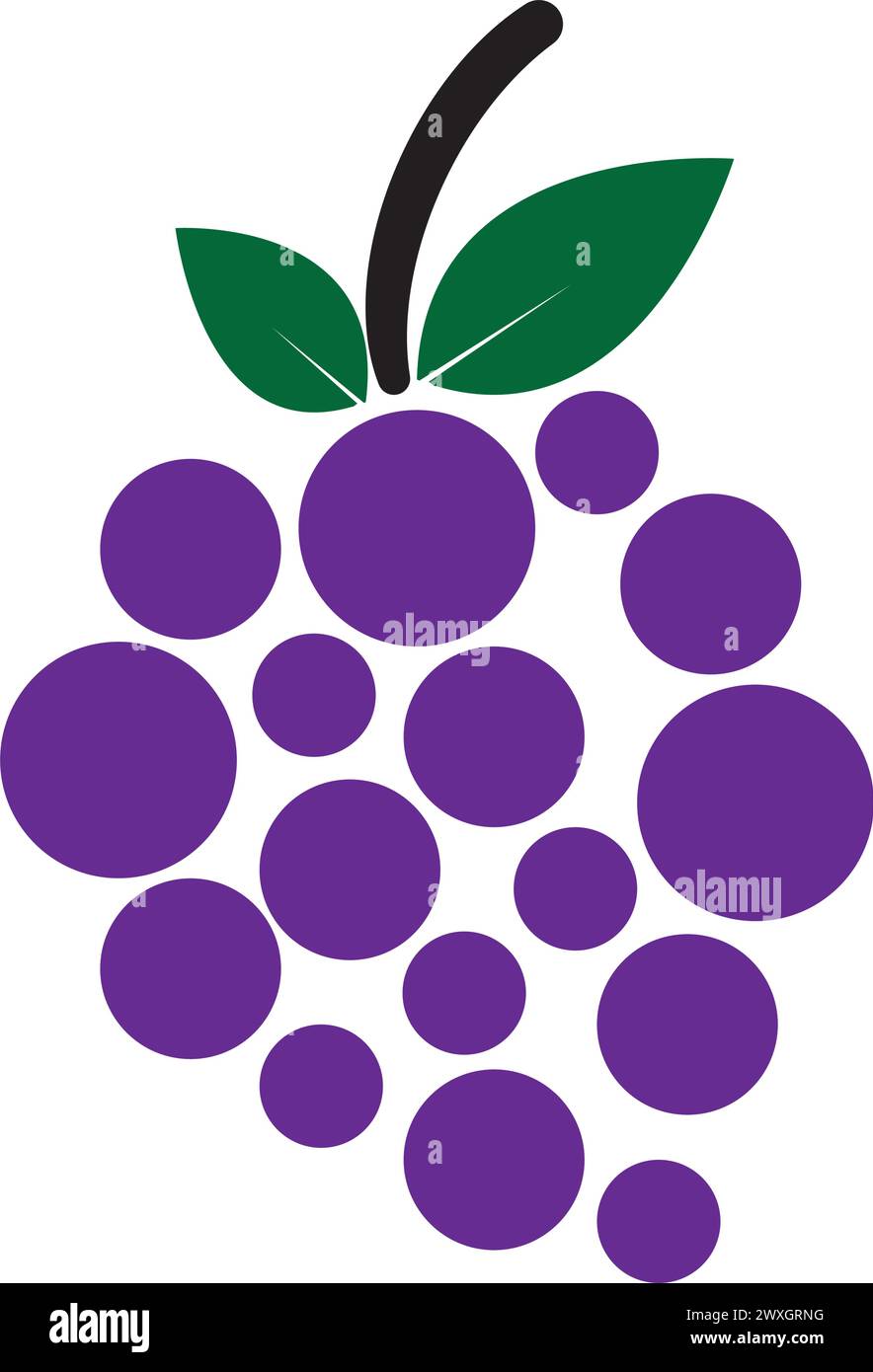 grape fruit icon vector illustration symbol design Stock Vector Image ...