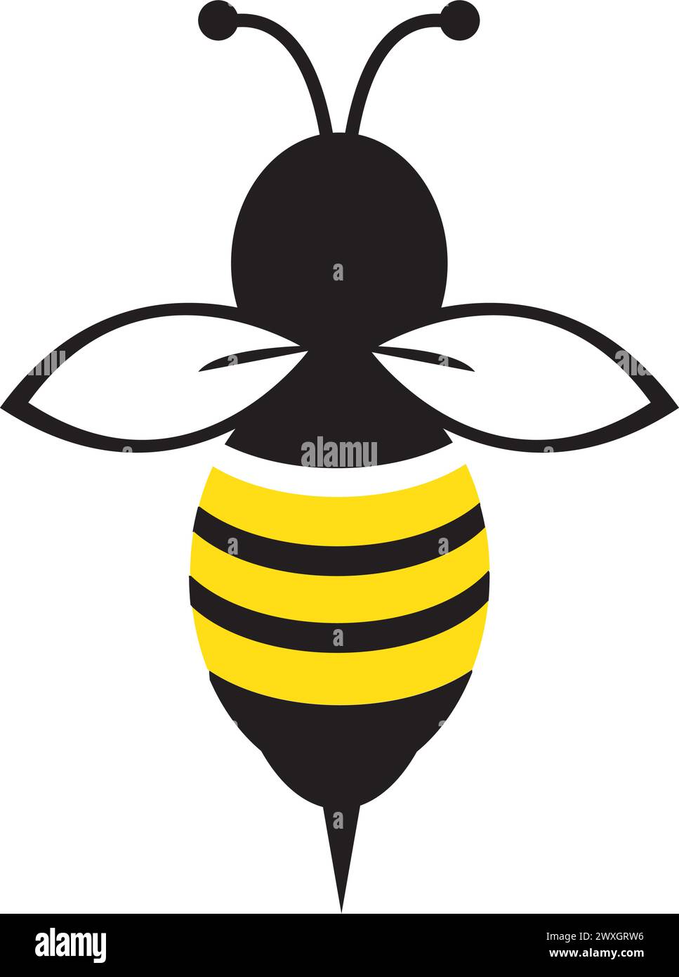 Bee icon vector illustration symbol design Stock Vector Image & Art - Alamy