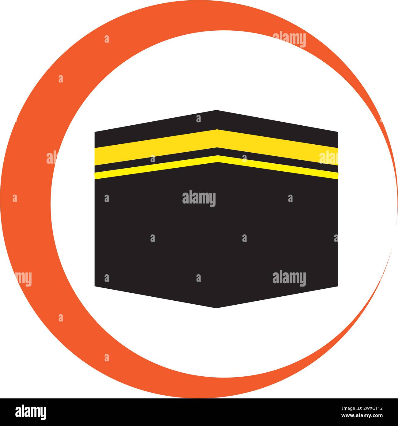 kaaba icon vector illustration logo design Stock Vector Image & Art - Alamy