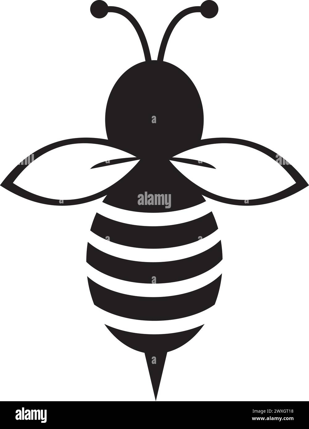 Bee icon vector illustration symbol design Stock Vector Image & Art - Alamy