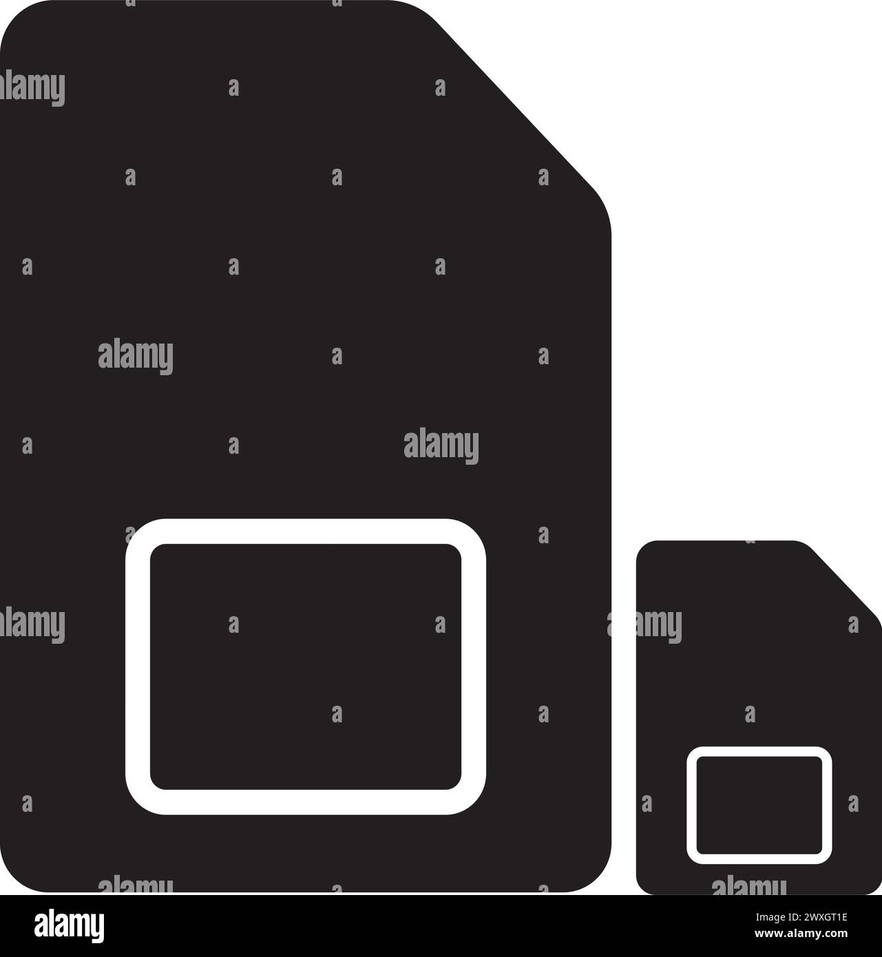 sim card icon vector symbol template Stock Vector Image & Art - Alamy