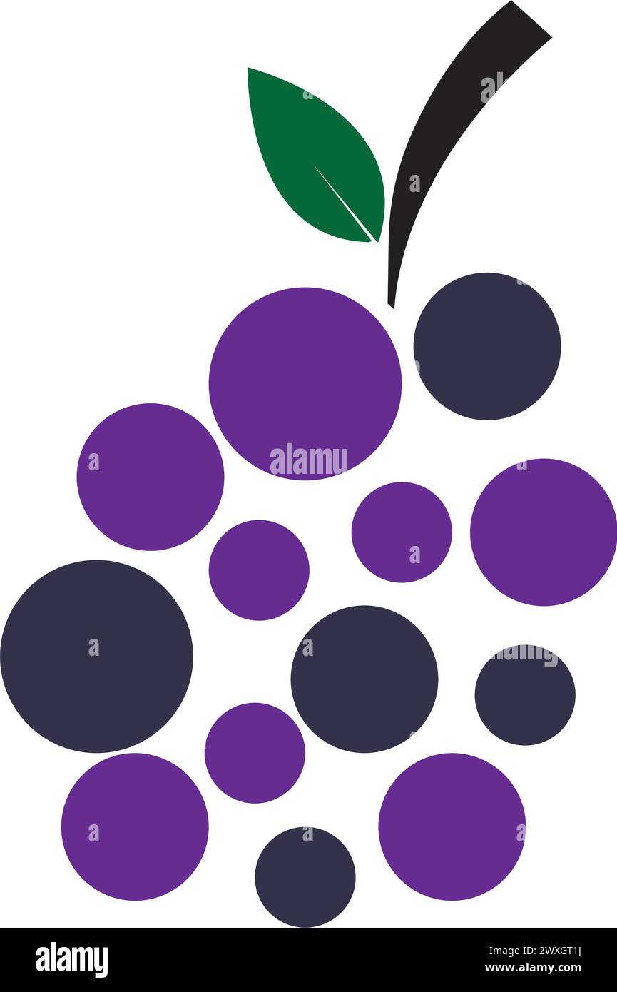 grape fruit icon vector illustration symbol design Stock Vector Image ...