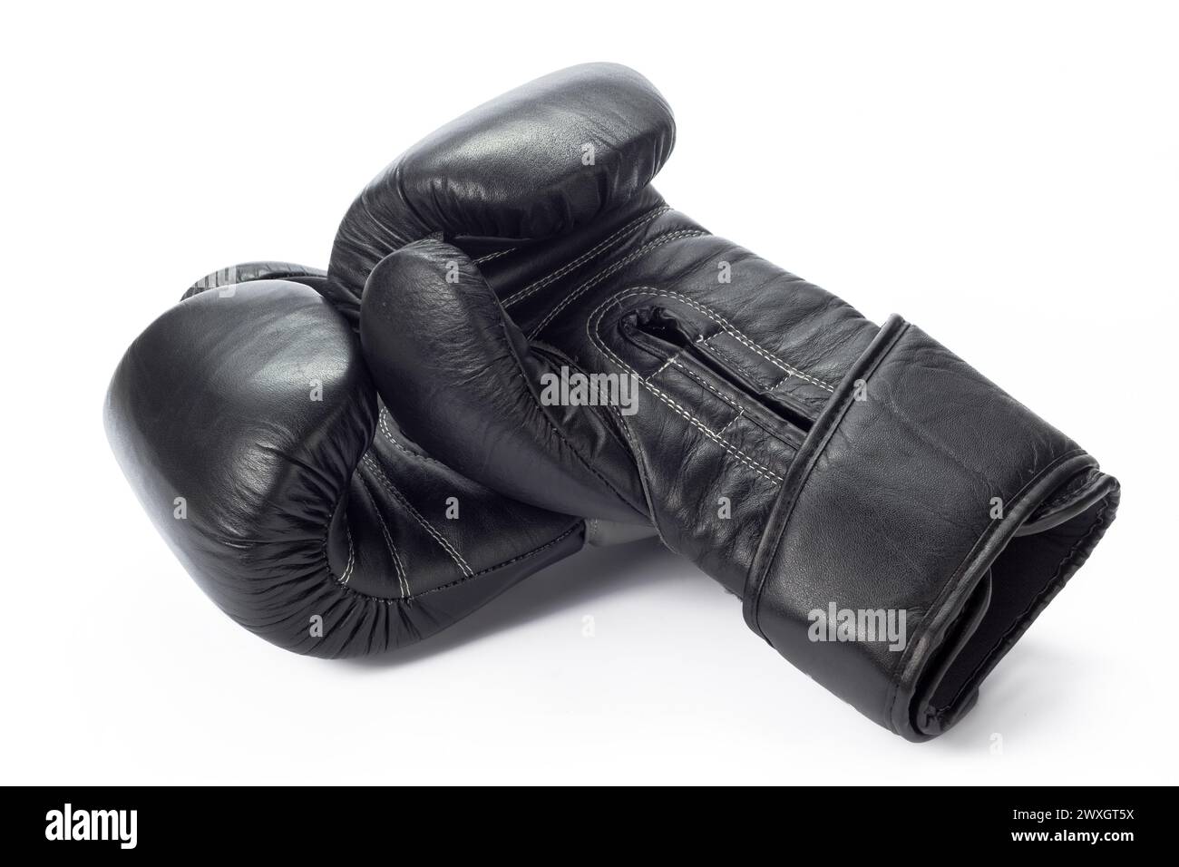 Boxing gloves close up on a white background Stock Photo - Alamy