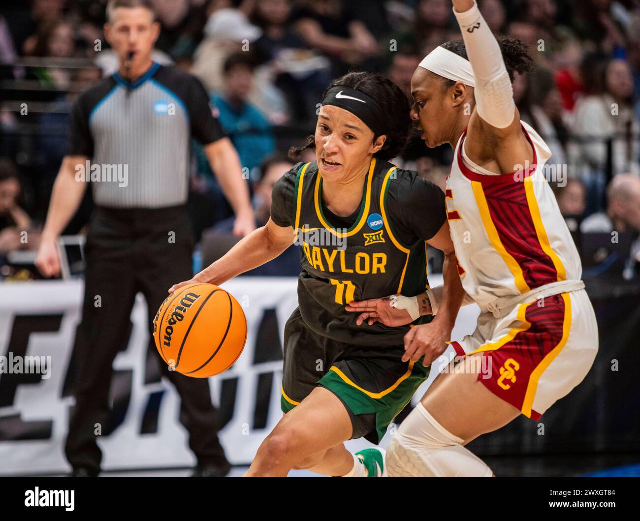 Portland, OR U.S. 30th Mar, 2024. A. Baylor guard Jada Walker (11 ...