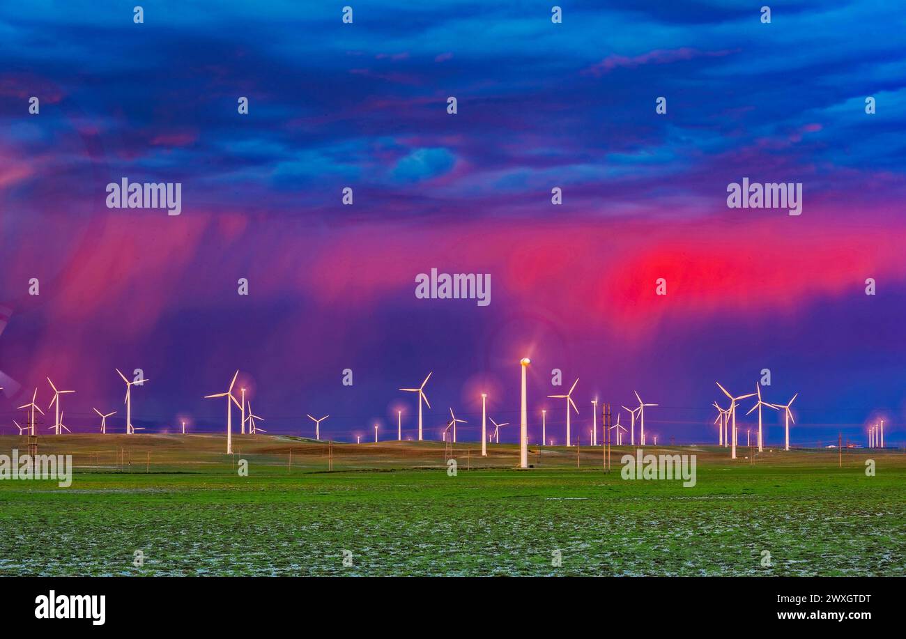 Wind power facilities are seen in Xinjiang, China, May 24, 2020 ...