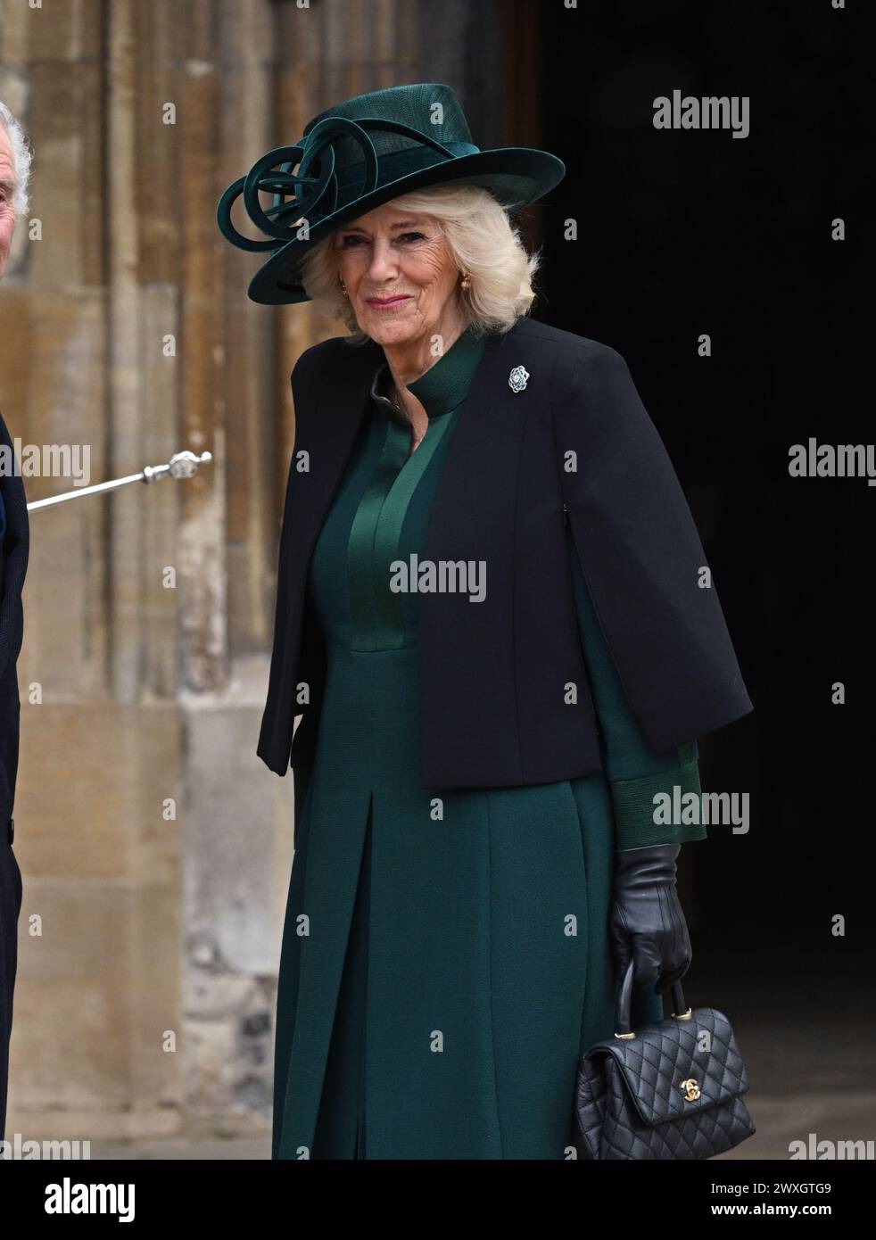 Windsor, UK. March 31st, 2024. King Charles and Queen Camilla attending ...