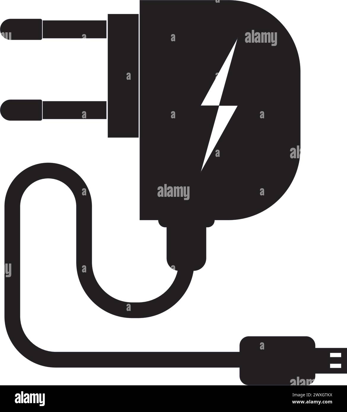 Usb wall charger power adapter Stock Vector Images - Alamy