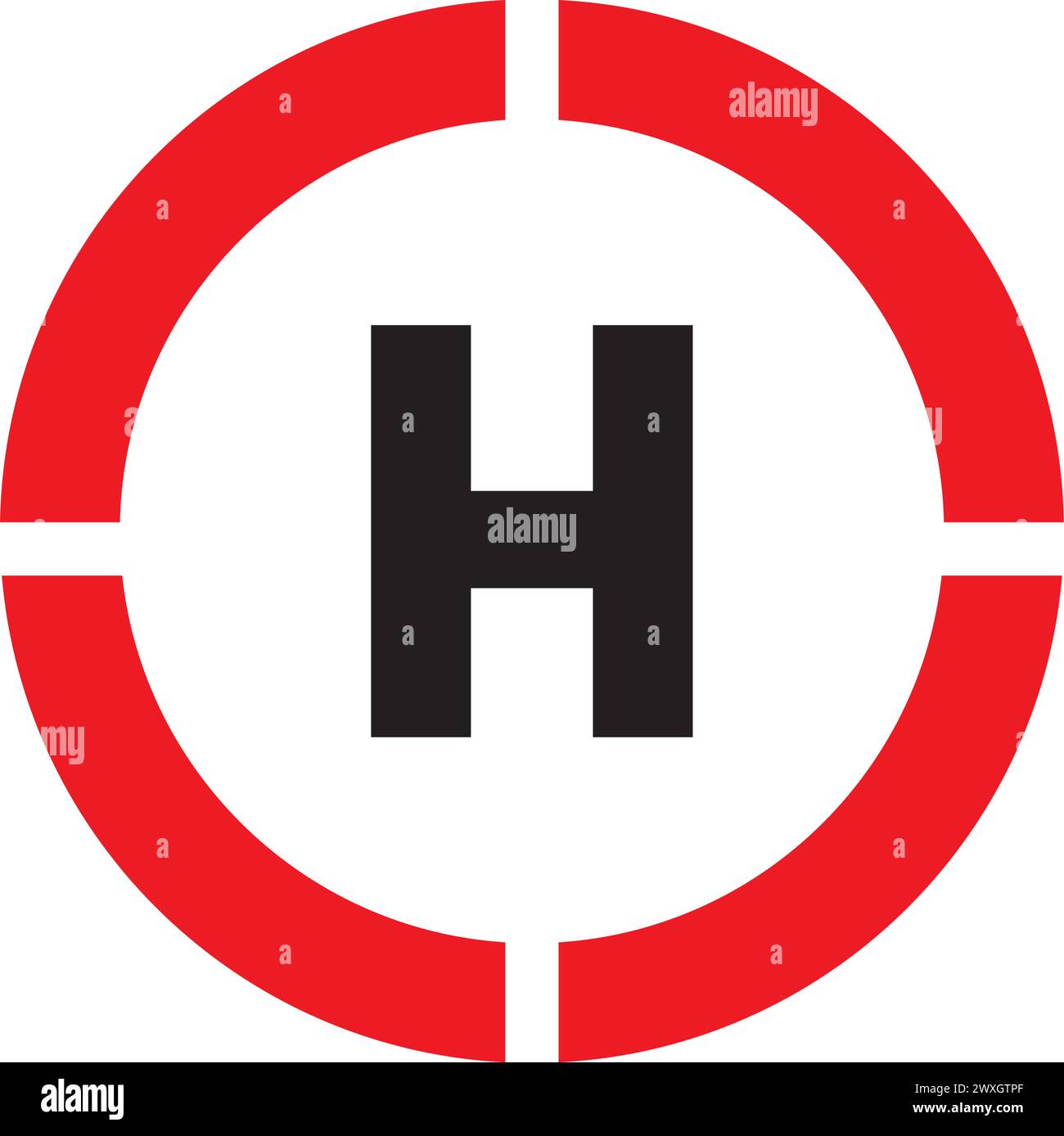 helipad icon vector illustration symbol design Stock Vector Image & Art ...