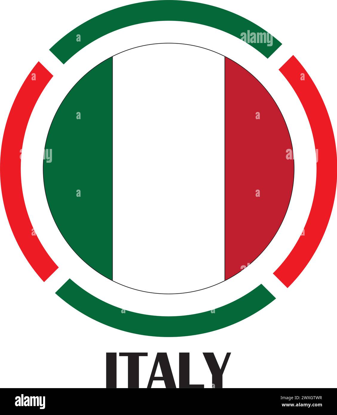 italian flag icon vector illustration design Stock Vector Image & Art ...