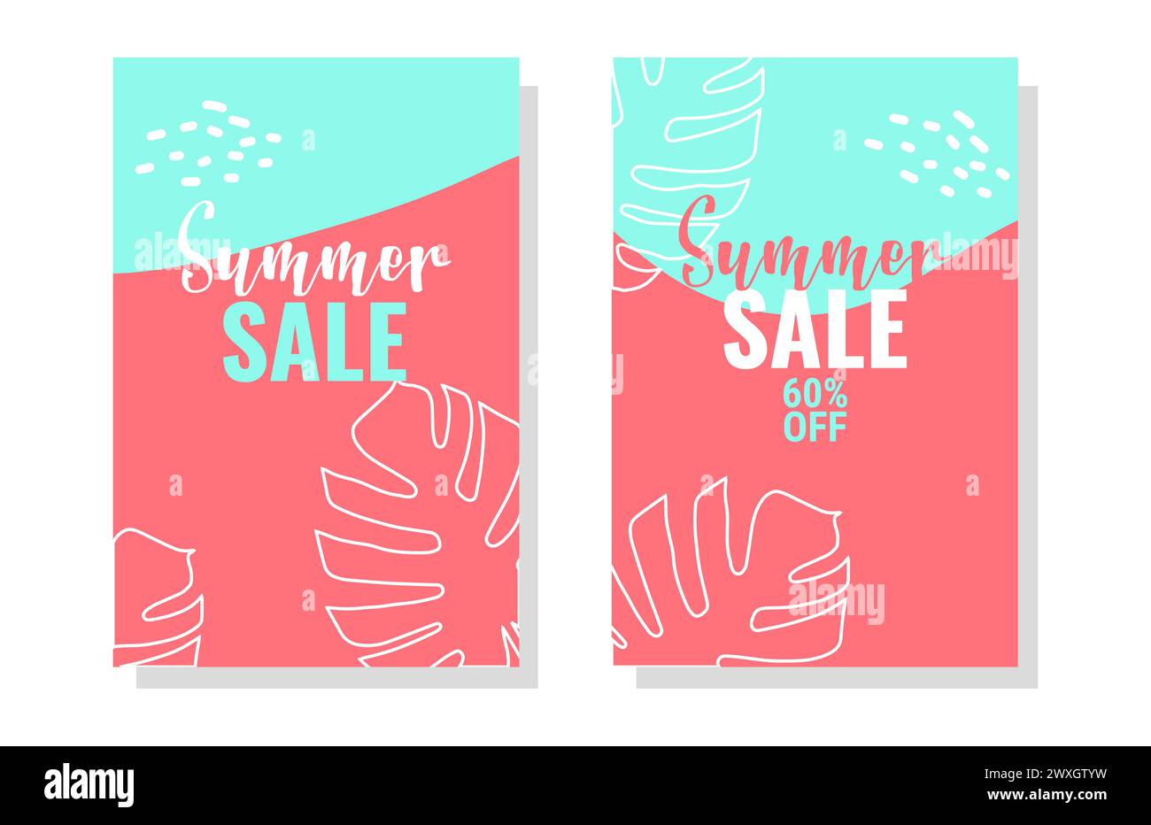 Summer sale layout template for banner coupon. Collection special ...