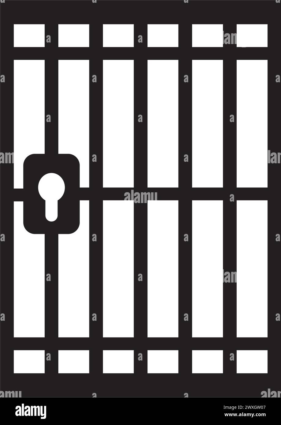 prison icon vector illustration symbol design Stock Vector Image & Art ...