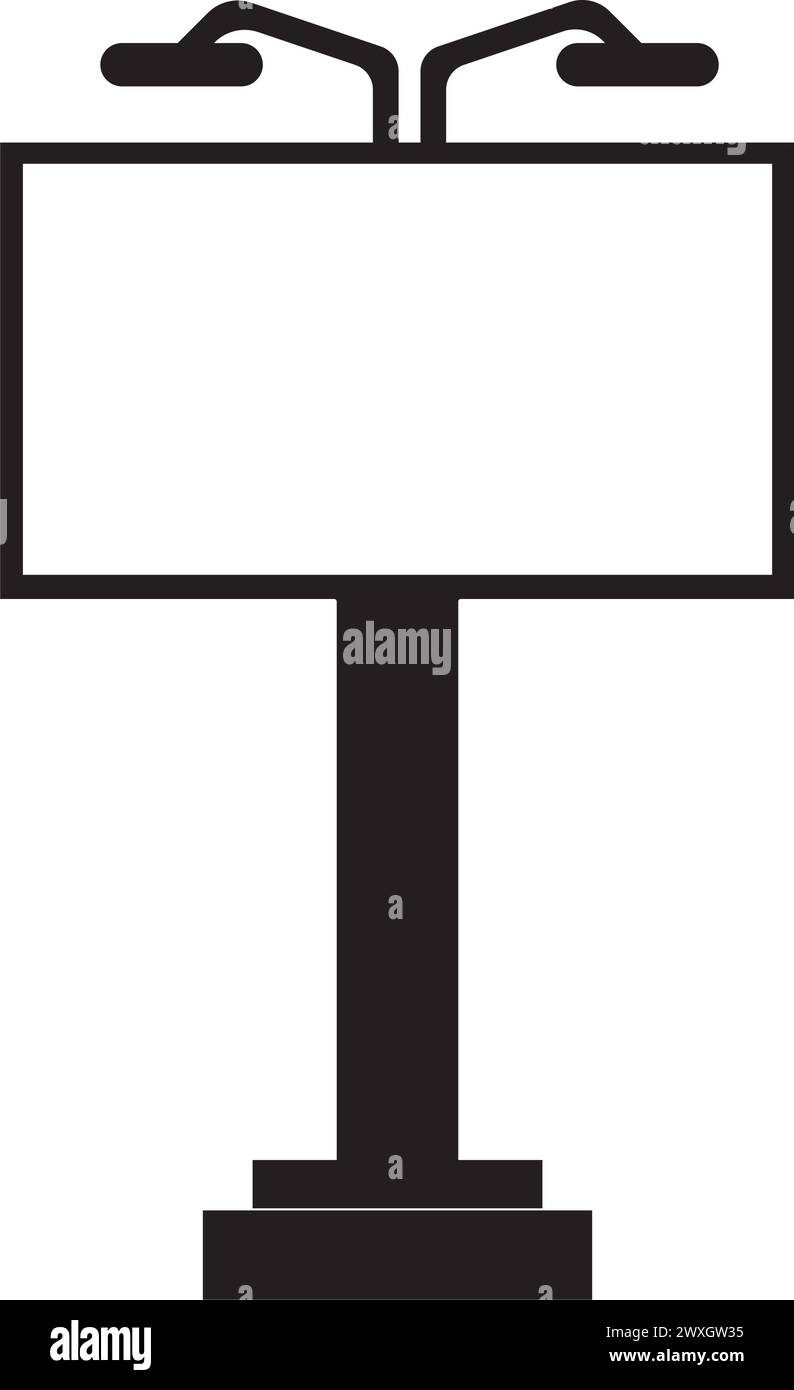 billboard icon vector illustration symbol design Stock Vector Image ...