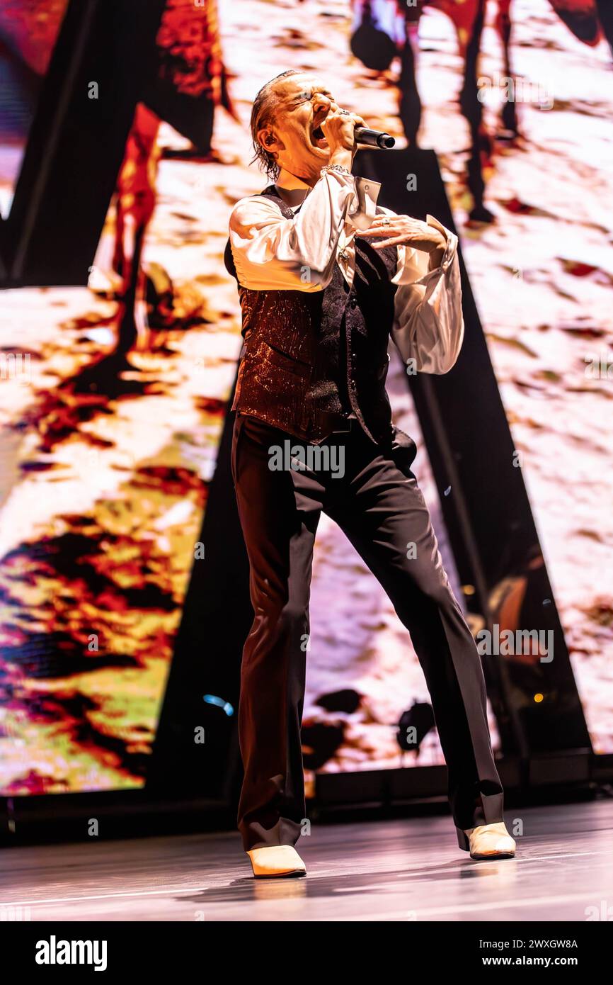 Milan Italy. 30th March 2024. The English band DEPECHE MODE performs ...