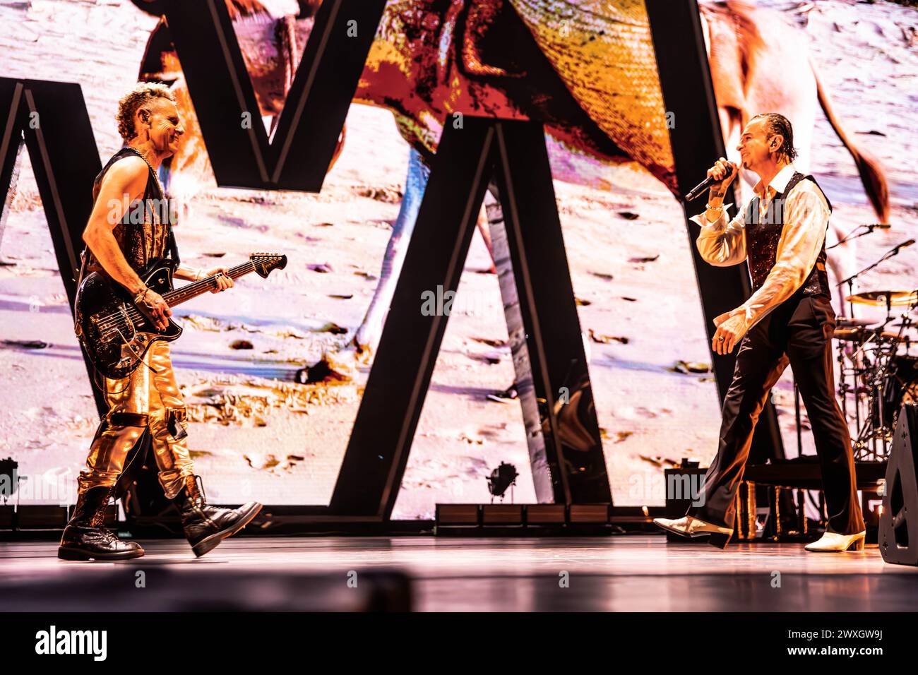 Milan Italy. 30th March 2024. The English band DEPECHE MODE performs ...