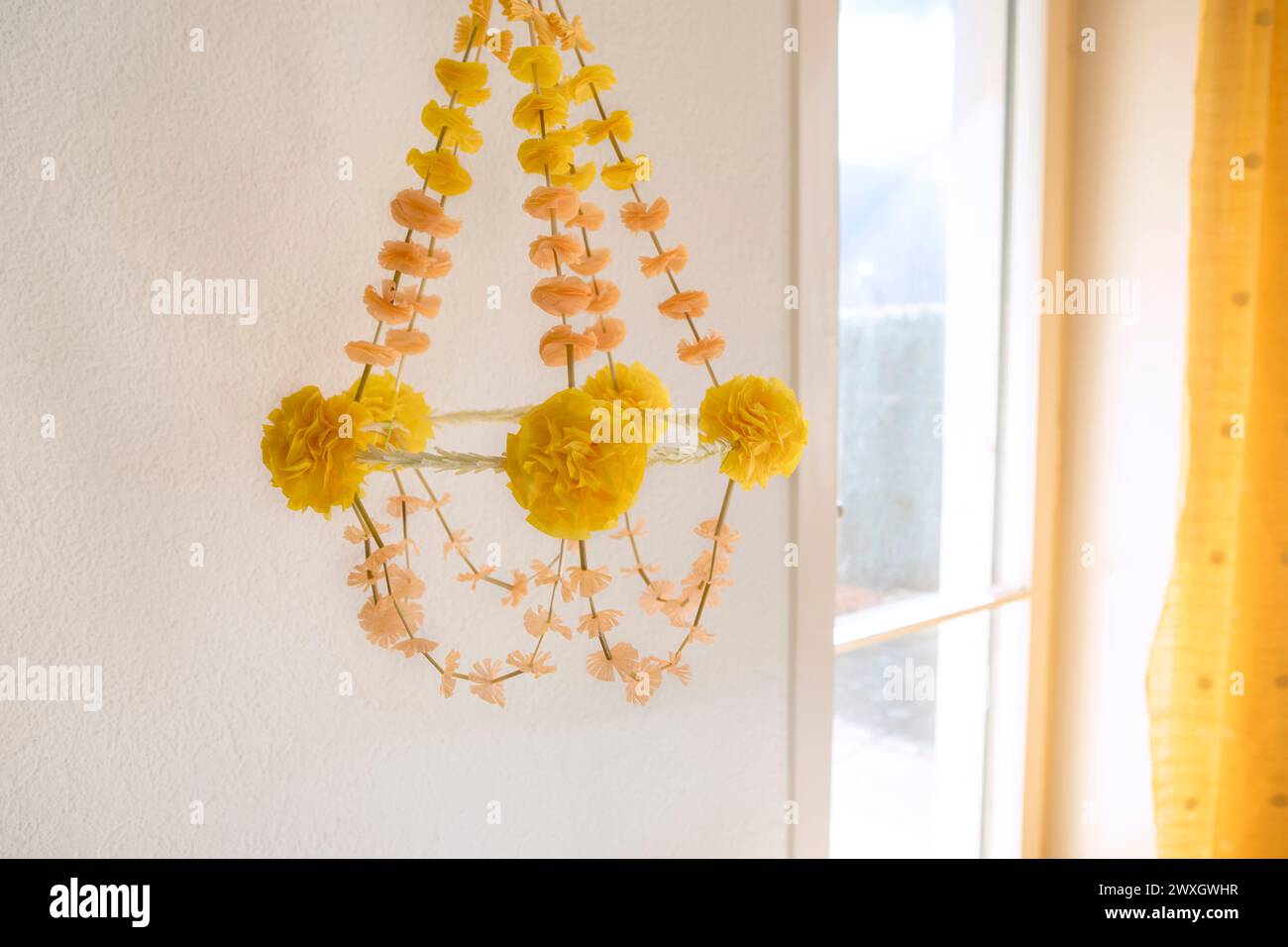 Paper mobile, a craft for hanging a mobile above a crib or decorated ...