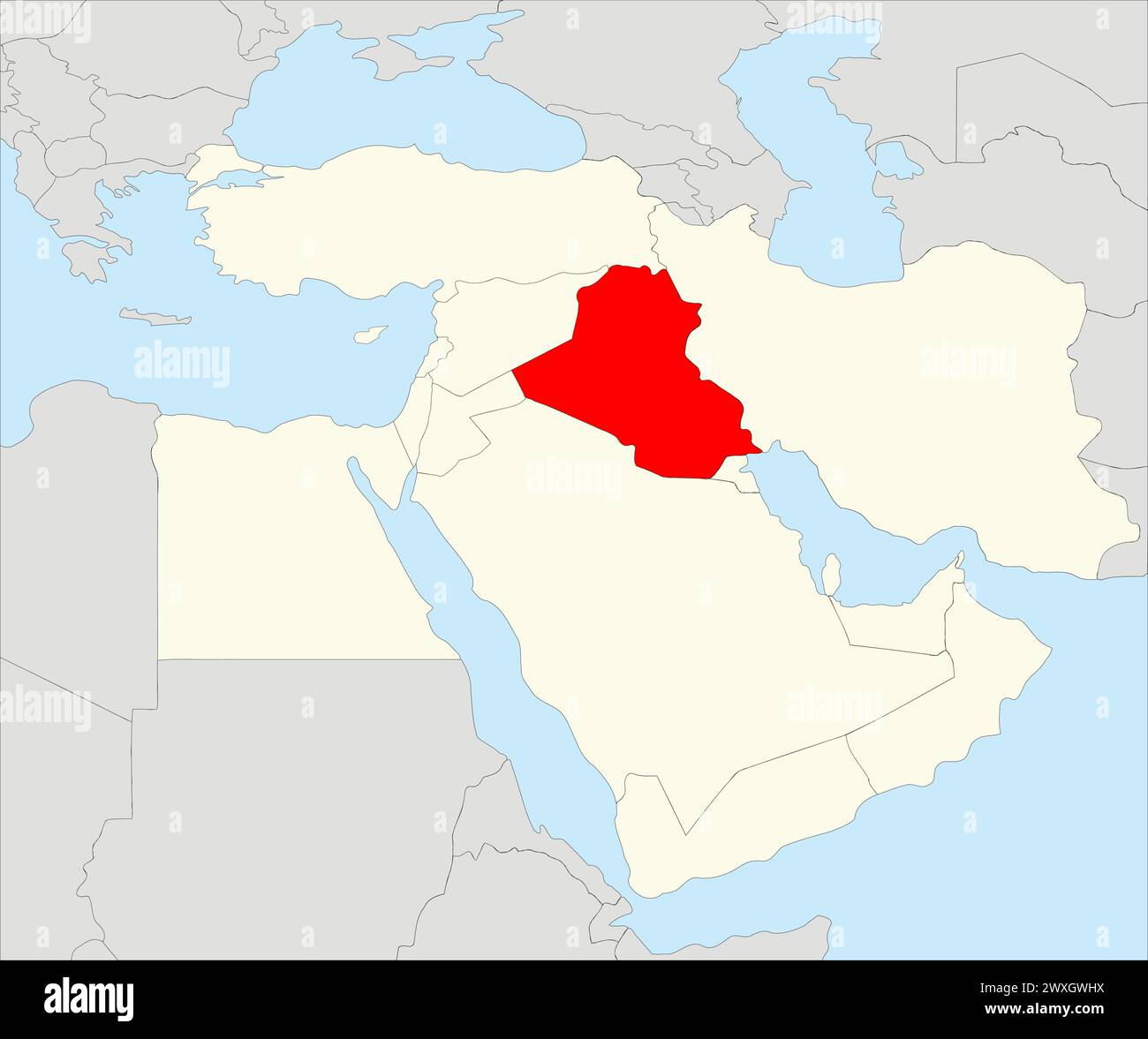 Iraq On Map